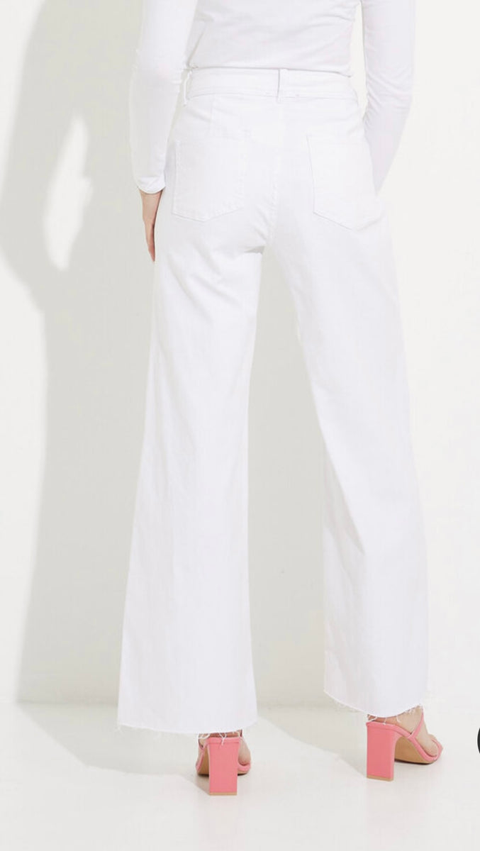 White Denim Wide Leg Jeans by Orly – Shop On Main Decatur