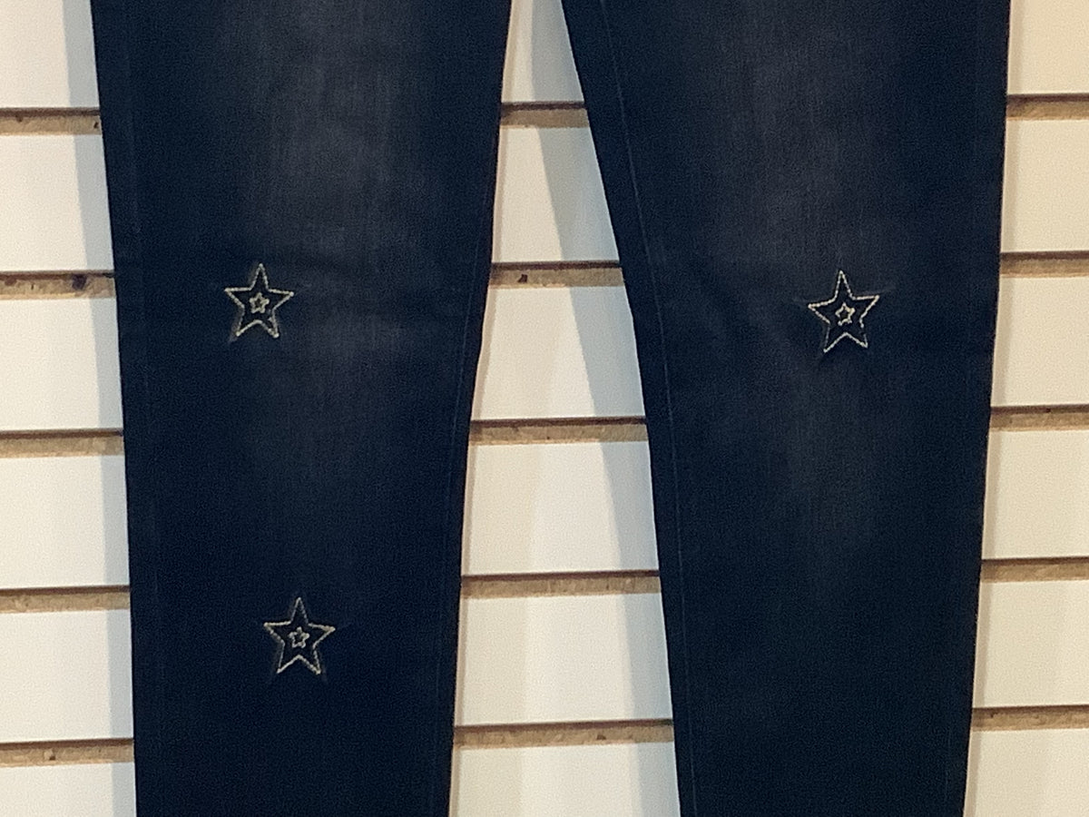 Black Denim Jeans w/ Bling Stars by Orly. – Shop On Main Decatur