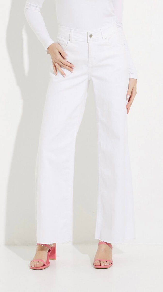 White Denim Wide Leg Jeans by Orly – Shop On Main Decatur